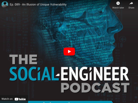 Ep. 089 - An Illusion of Unique Vulnerability - Security Through Education